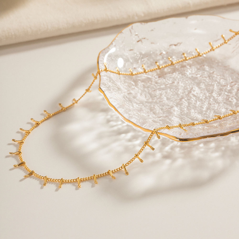 Golden Sparkle Armband aus Edelstahl 18K vergoldet, 16,5+5 cm